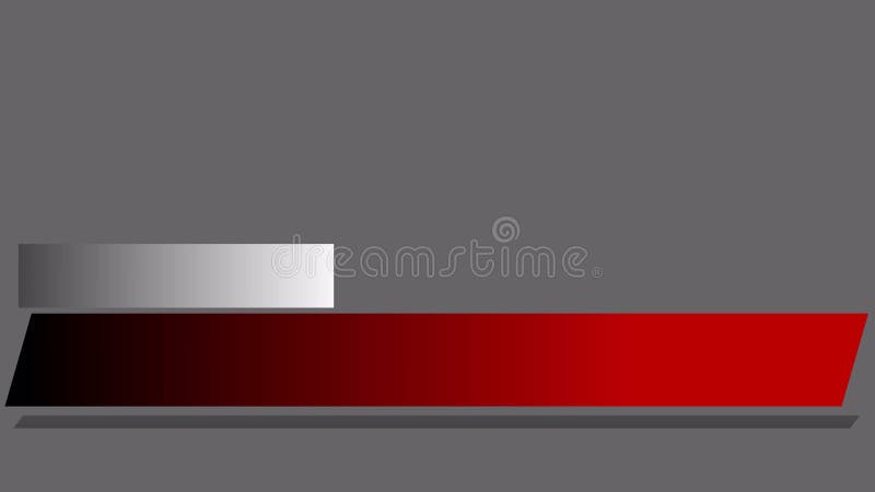 Sliding in and Out Red and Black Gradient Lower Third Title in 4K Alpha ...