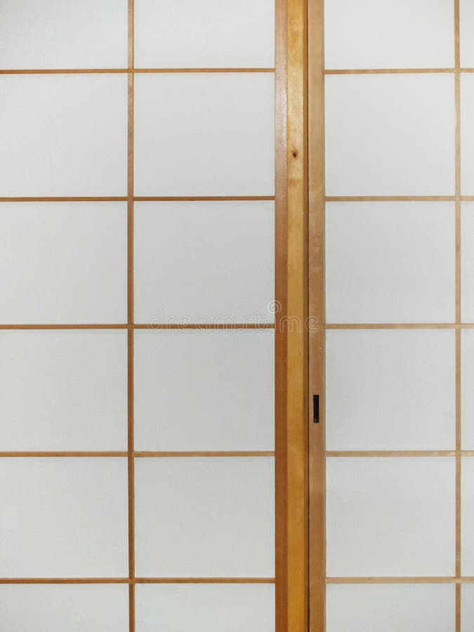 Sliding paper door stock image. Image of square, japan - 17693781