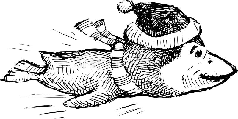 Sliding Penguin Stock Illustrations – 190 Sliding Penguin Stock ...