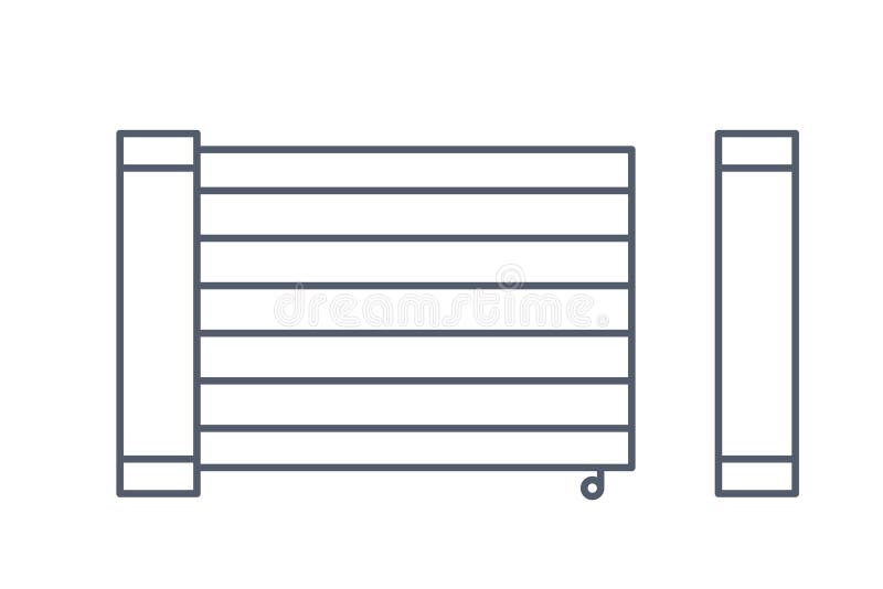 Sliding smart gate icon stock vector. Illustration of home - 304815292