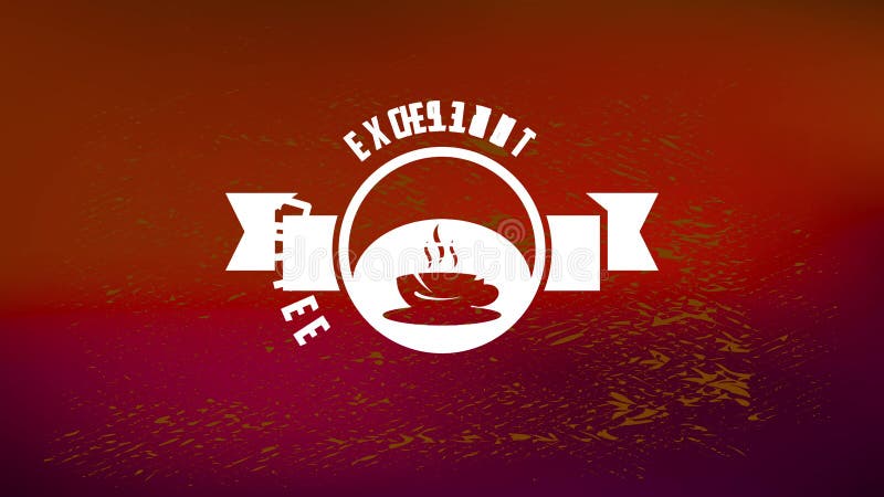 Circle Design with a Coffee Cup Inside Stock Video - Video of classic ...