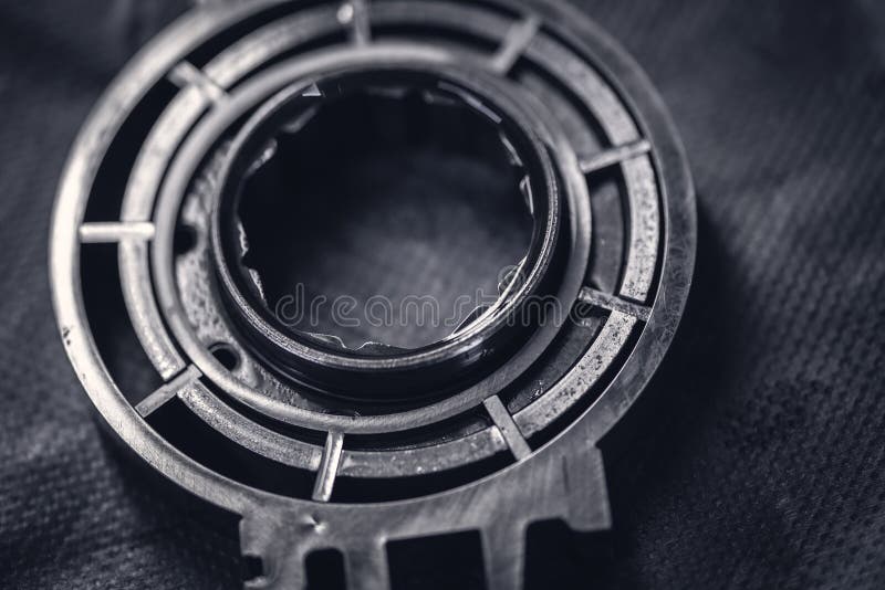 Sliding Vane High Oil Pressure Pump of a Modern Vehicle Engine Stock ...