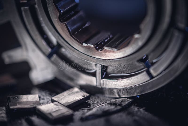 Sliding Vane High Oil Pressure Pump of a Modern Vehicle Engine Stock ...