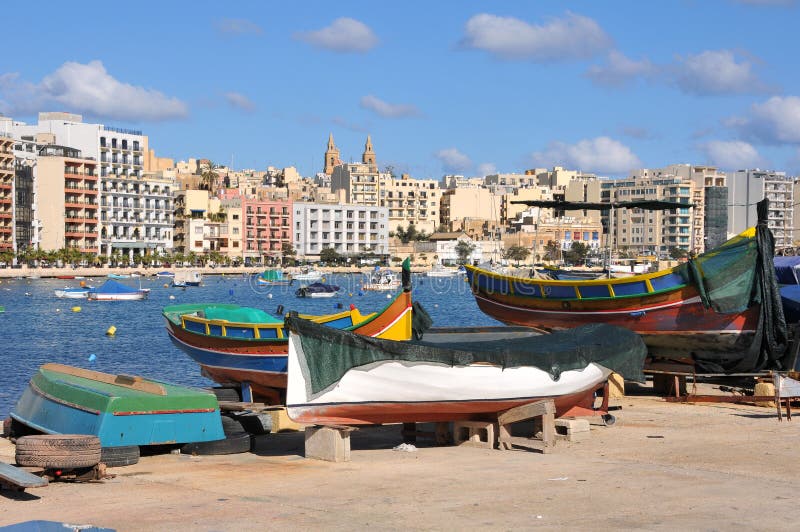 Sliema image stock. Image du panorama, méditerranéen - 19432275