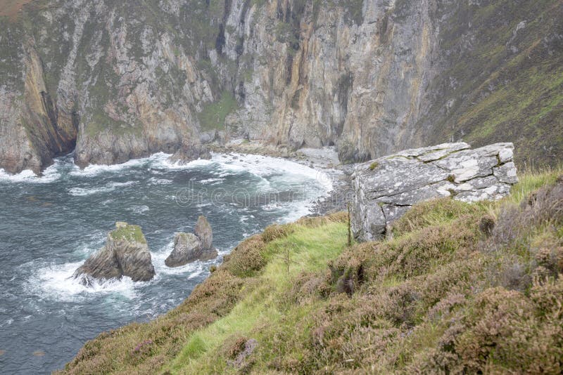 Slieve League Cliffs, Donegal Stock Image - Image of donegal, irish ...