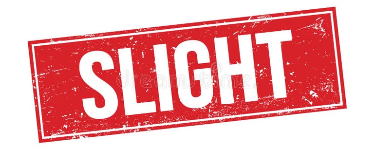 SLIGHT Text on Red Grungy Rectangle Stamp Stock Photo - Image of slight ...