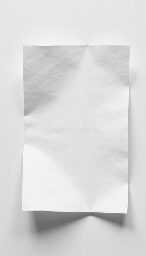 Slightly Crumpled Note Off-white Soft Shadow Information Image Backdrop ...