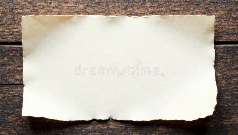 Slightly Crumpled Note Paper Off-white Rustic Edges Aged Paper ...