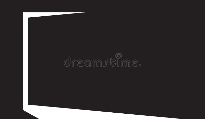 Slightly Open Door with Light Going through it. Stock Vector ...