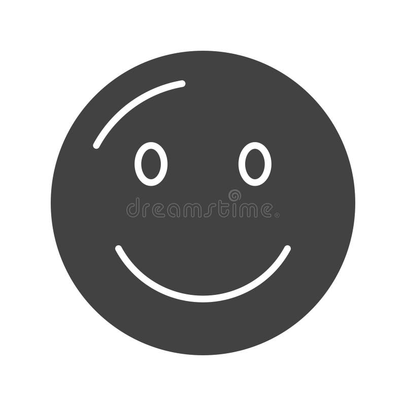 Slightly Smiling Face Icon Vector Image. Stock Vector - Illustration of ...