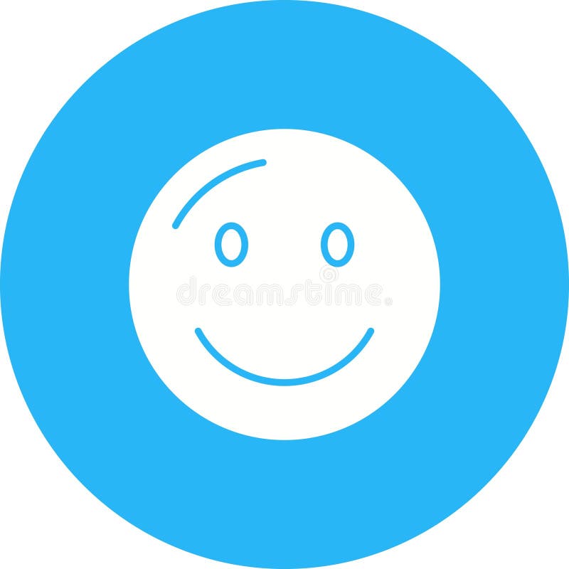 Slightly Smiling Face Icon Vector Image. Stock Vector - Illustration of ...