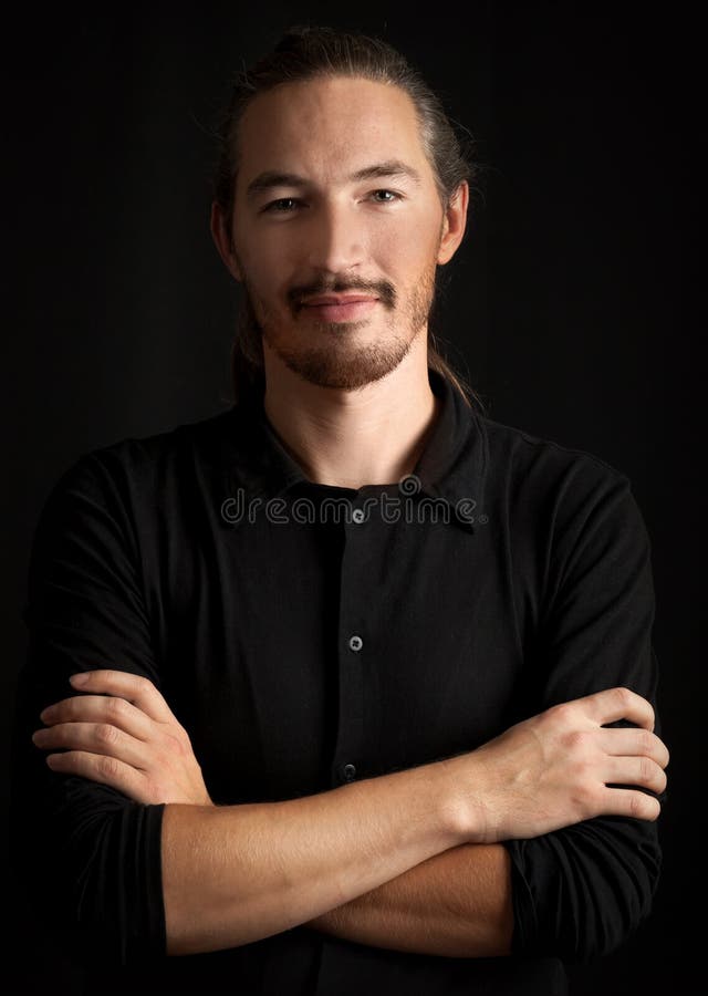 Smiling Young Bearded Asian Man Portrait Stock Image - Image of bearded ...