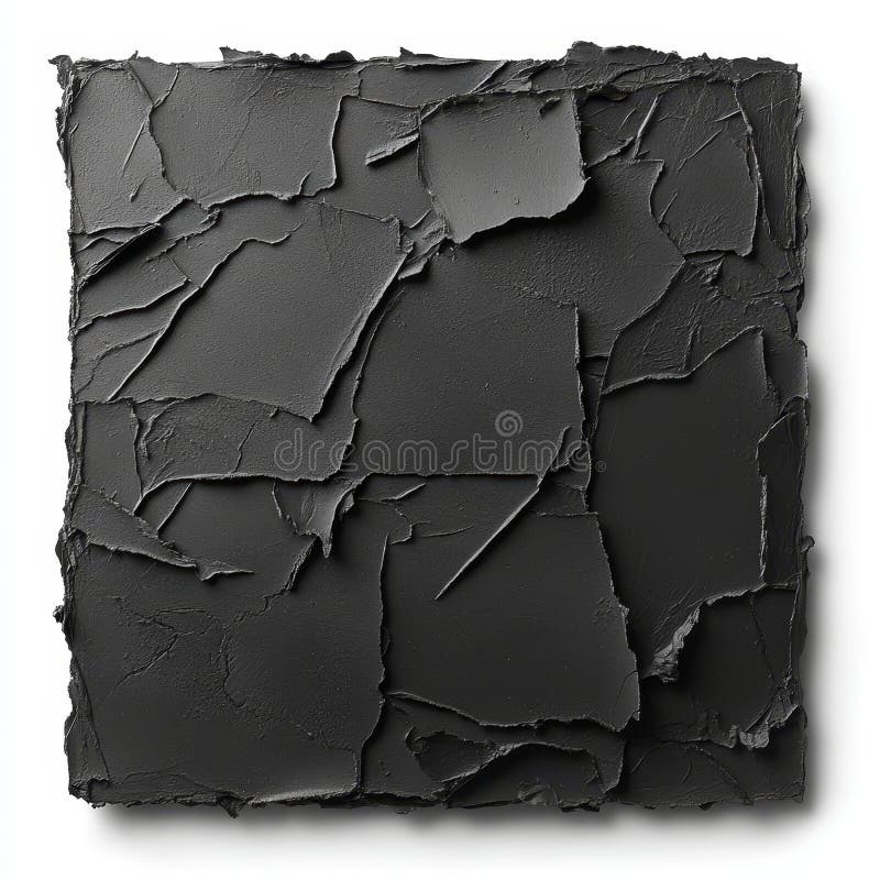 A Slightly Torn Edge is Visible on the Square Black Fabric, Which is ...