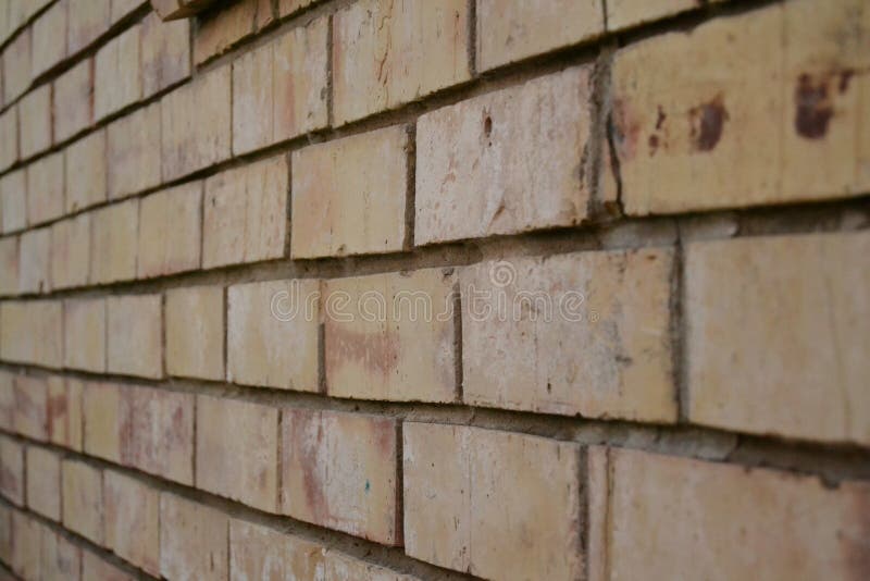 Slightly Weathered Brick Wall Stock Photo - Image of material, plank ...