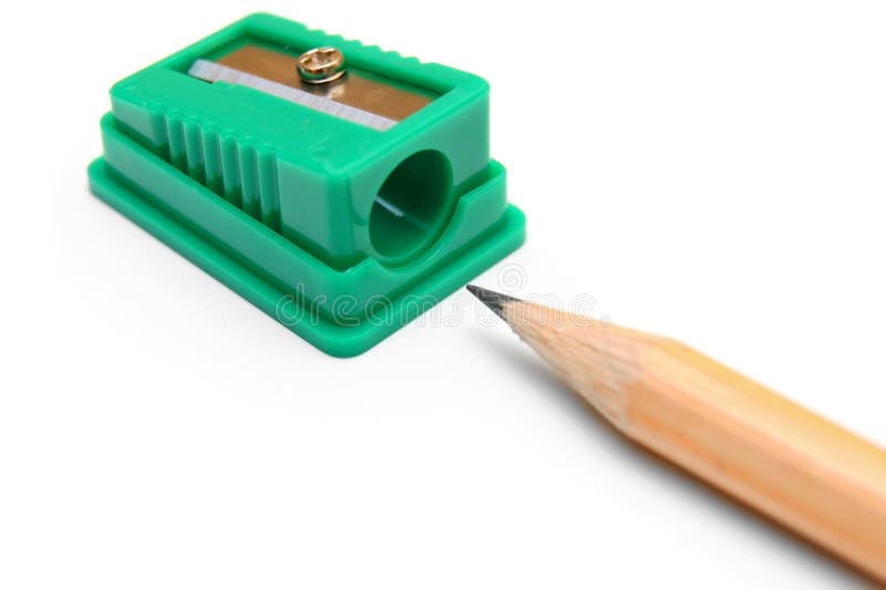 De Rest Van Een Potlood Binnen Van Een Slijper Voor Potloden Stock Foto ...