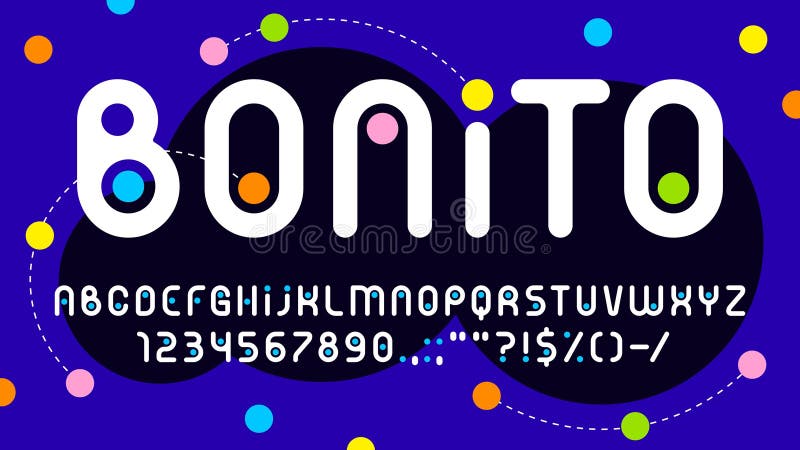 Slim Case Font, Creative Link Type Modern Typeface Stock Vector ...