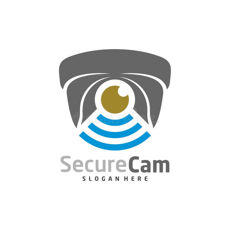 Slim CCTV Camera Logo Design Vector Template, Concept Symbol Pictogram ...