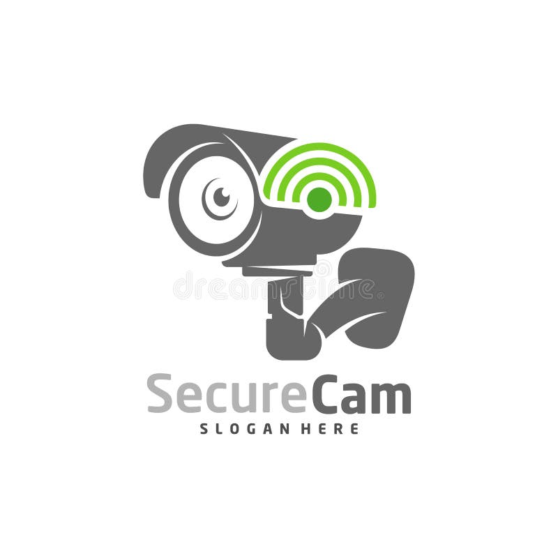 Slim CCTV Camera Logo Design Vector Template, Concept Symbol Pictogram ...
