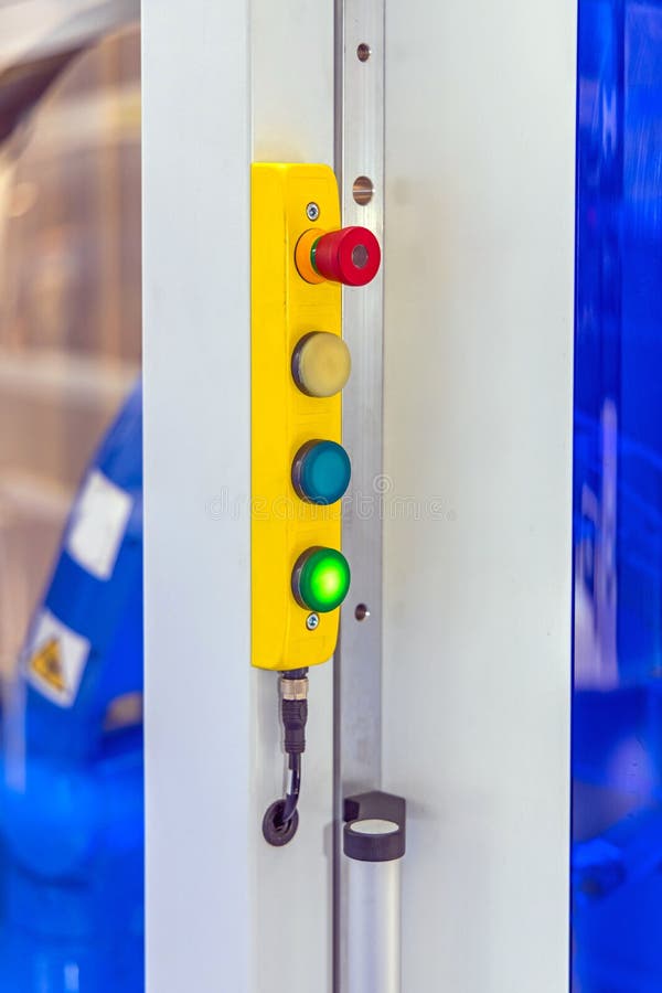 Slim Control Panel stock image. Image of lamp, stop - 251945289