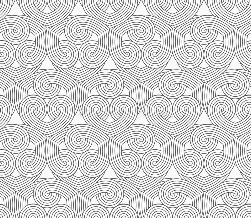 Slim Gray Hatched Hearts Overlapping Stock Vector - Illustration of ...