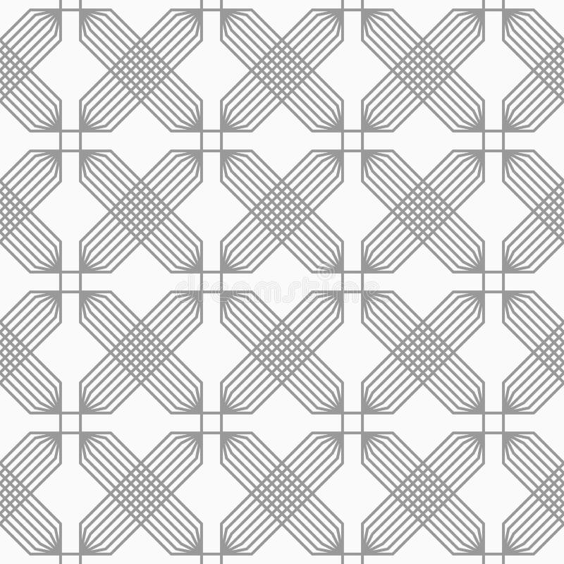 Slim Gray Hatched Rectangles Reticulated Stock Vector - Illustration of ...