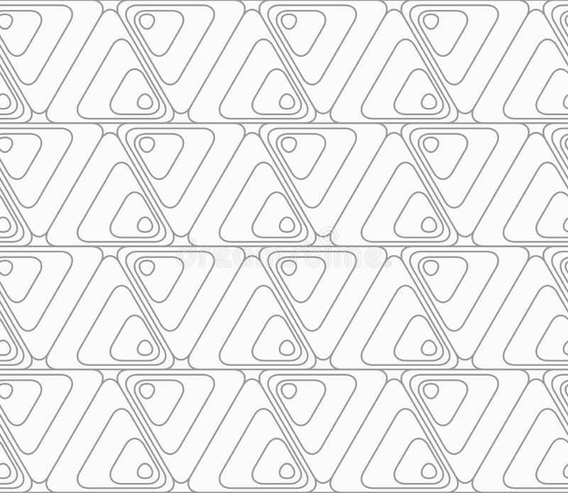 Slim Gray Rounded Triangles Turning Stock Vector - Illustration of ...
