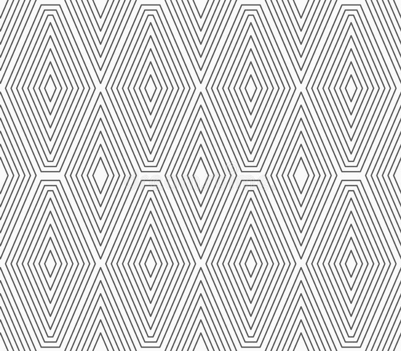 Slim Gray Vertical Diamonds with Offset Stock Vector - Illustration of ...