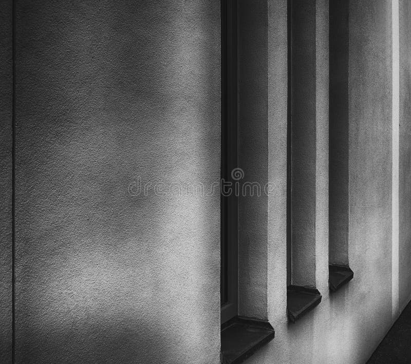 Slim and High Windows Combined with Other Vertical and Diagonal Lines ...