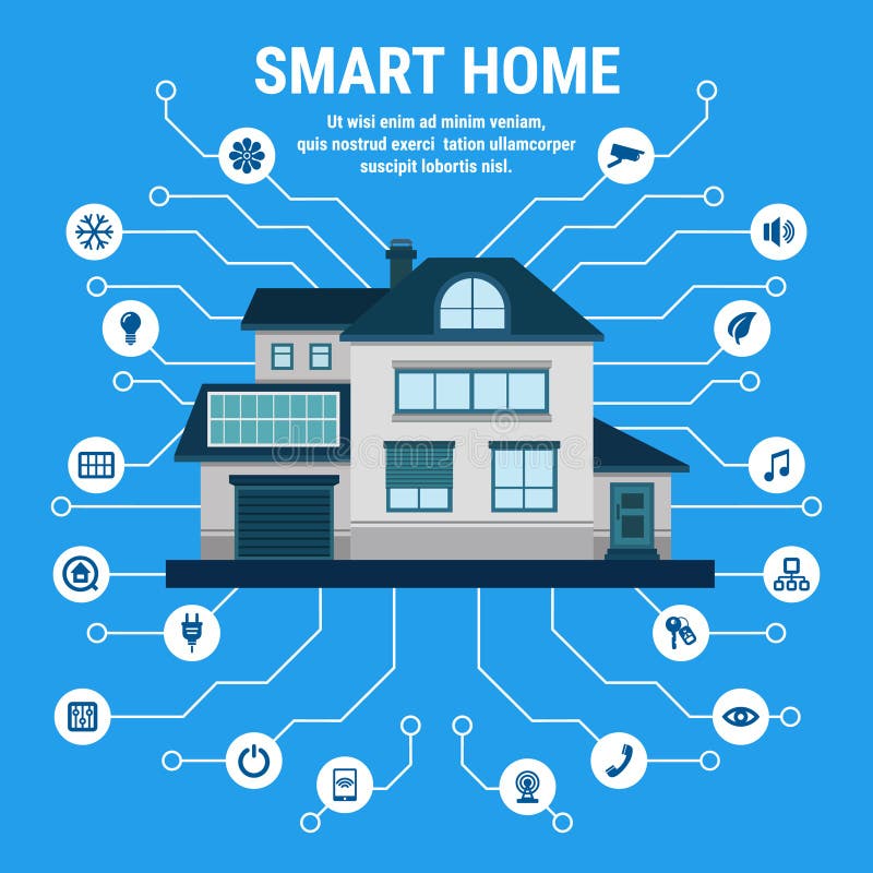 Slim huis vector illustratie. Illustration of apparaat - 87821351