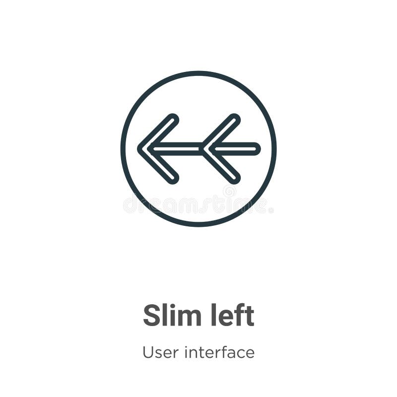 Slim Right Vector Icon on White Background. Flat Vector Slim Right Icon ...
