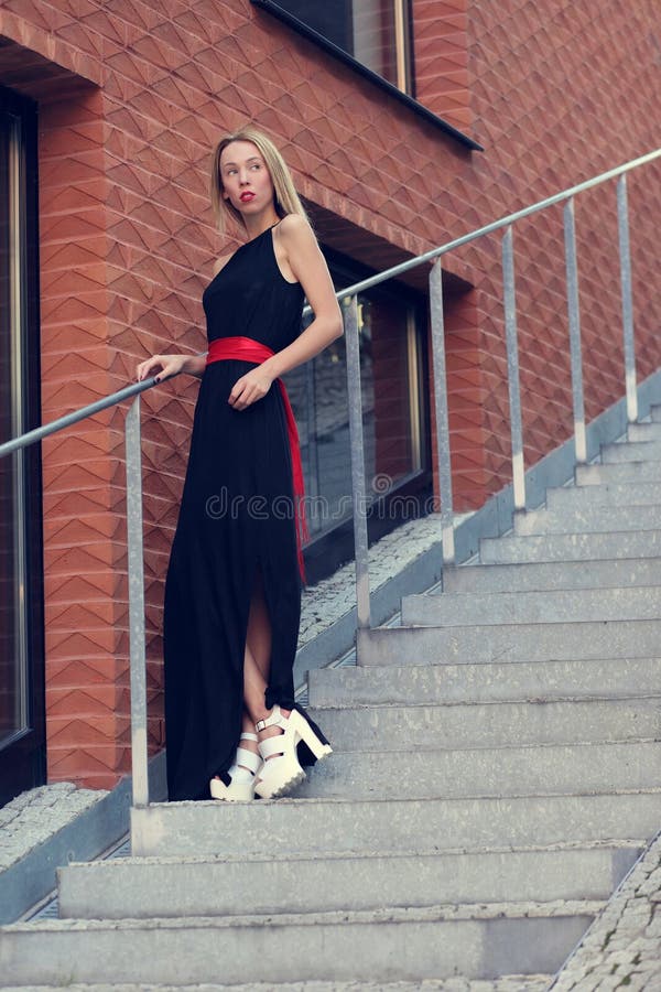 Slim model on the street stock photo. Image of slim - 135985068