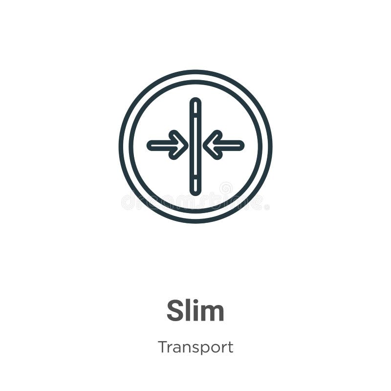 Outline Slim Vector Icon. Isolated Black Simple Line Element ...