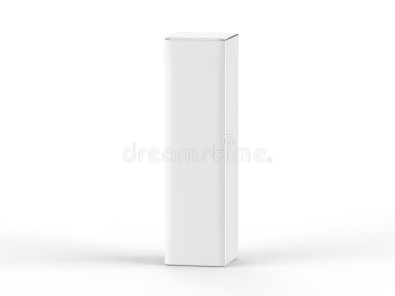 Slim Paper Box for Branding and Mockup Stock Image - Image of long ...
