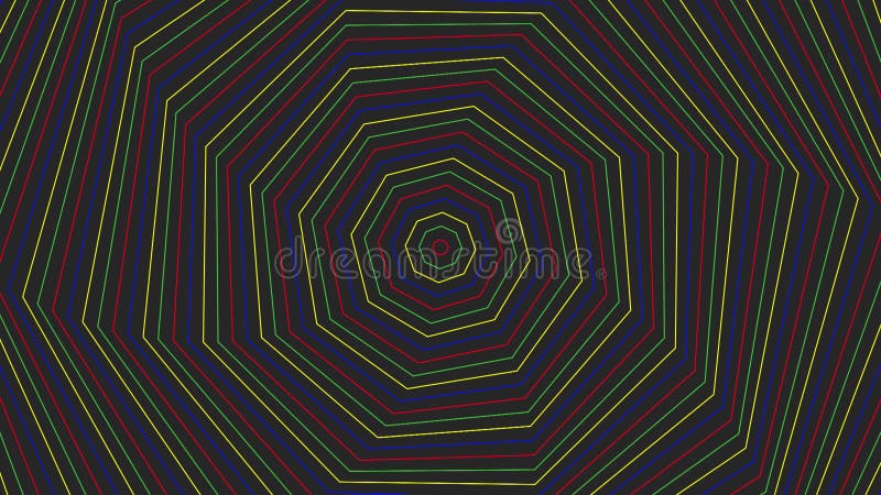 Slim Spin Octagon Star Simple Flat Geometric on Dark Grey Black ...