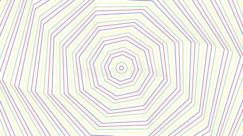 Slim Spin Octagon Star Simple Flat Geometric on White Background Loop ...