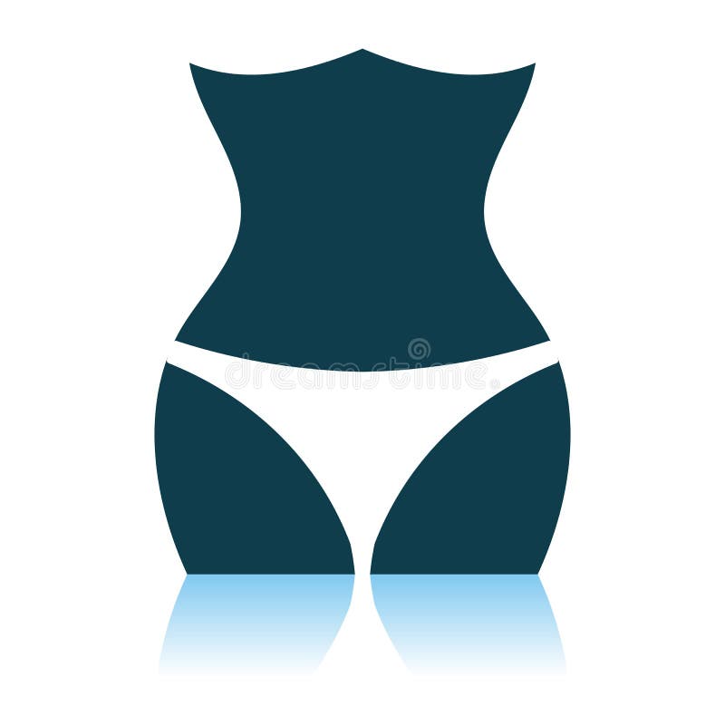 Slim waist icon stock vector. Illustration of female - 119394772