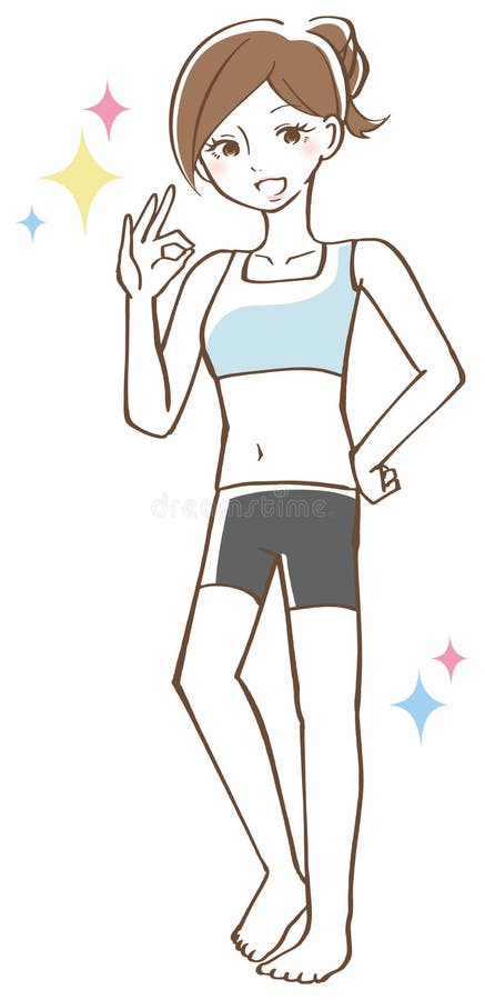 Slim Women Diet stock vector. Illustration of waist - 187101230