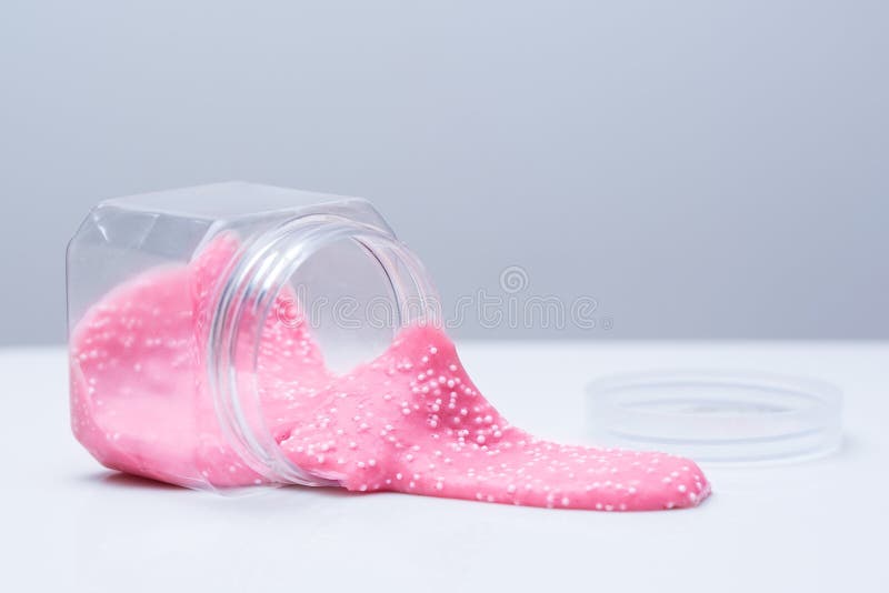Slime from a can stock image. Image of funny, playing - 162415927