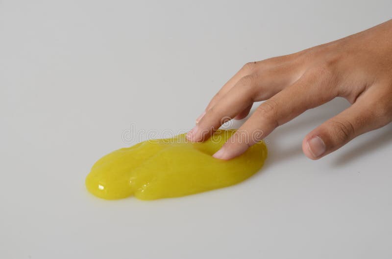 Slime paste yellow stock image. Image of texture, playing - 181156051