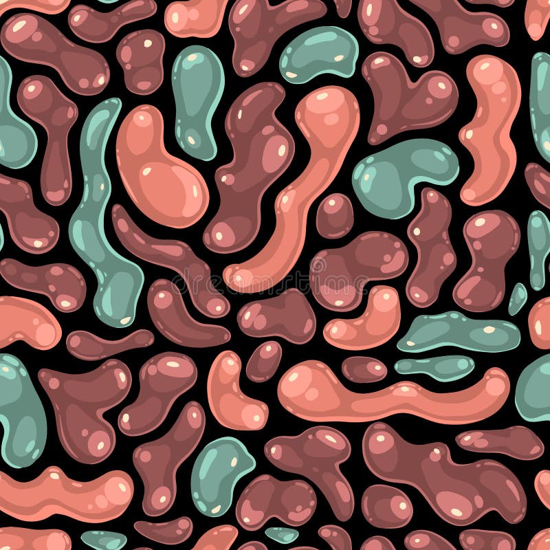 Seamless Abstract Pattern with Slime Drops Stock Vector - Illustration ...