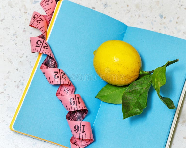 Slimming program. Lemon. stock photo. Image of health - 64744458