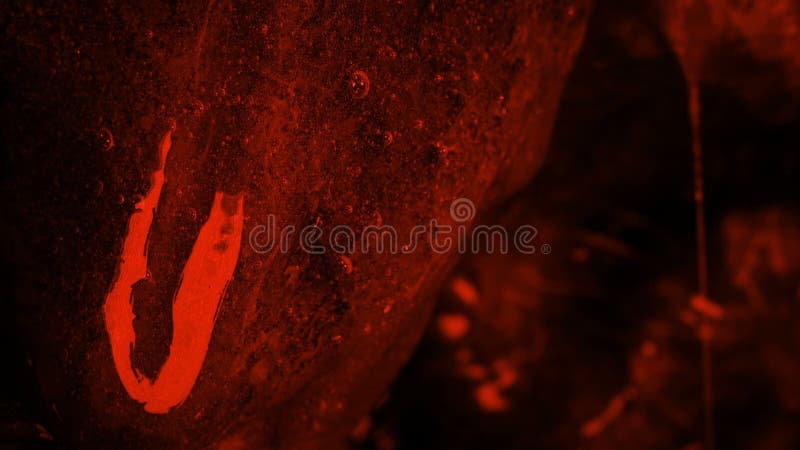 Slimy Alien Surface in Red Light Stock Footage - Video of scary, evil ...