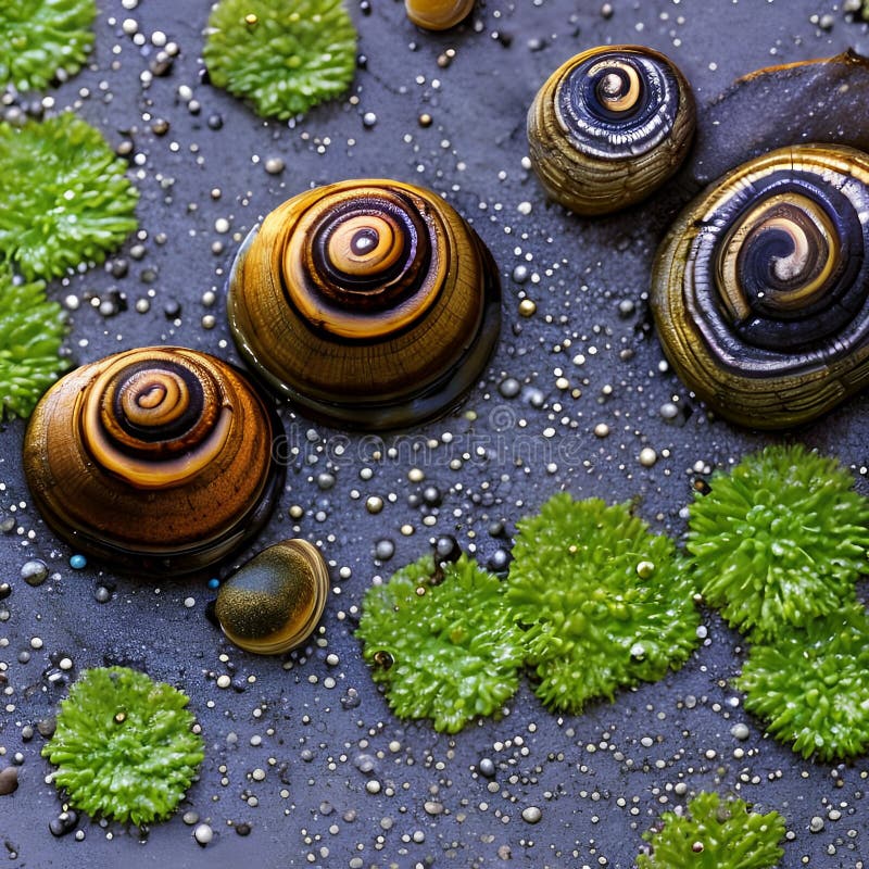 A Slimy and Crawling Texture with Snails and Slugs3, Generative AI ...