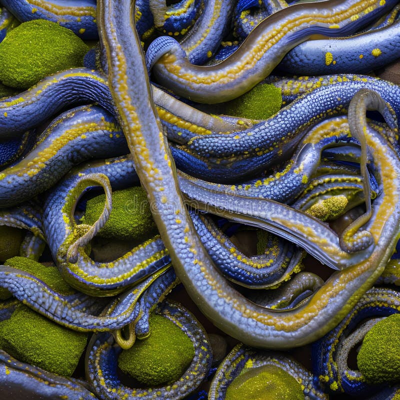 A Slimy and Writhing Texture with Eels and Octopuses2, Generative AI ...
