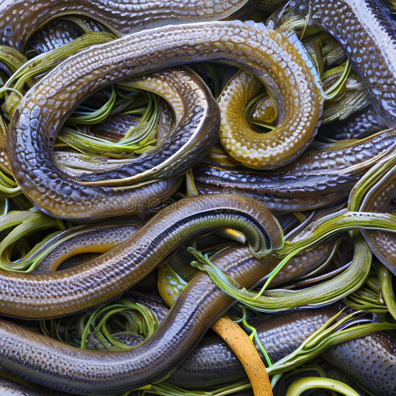 A Slimy and Writhing Texture with Eels and Octopuses4, Generative AI ...