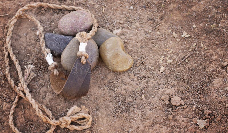 David s Sling stock photo. Image of stones, sling, biblical - 14395020 David s Sling stock photo. Image of stones, sling, biblical - 14395020