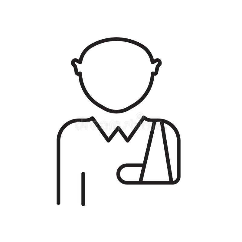 Sling Outline Vector Icon. Thin Line Black Sling Icon, Flat Vector ...