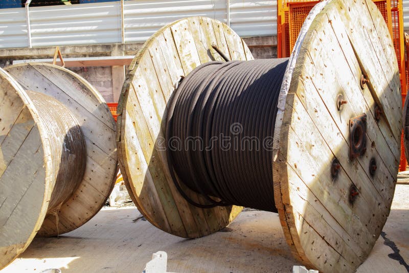 The Sling Inside Machine Sling Drum are Tangle and Misaling Stock Photo ...