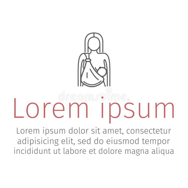 Sling Line Icon Vector Illustration Stock Vector - Illustration of ...