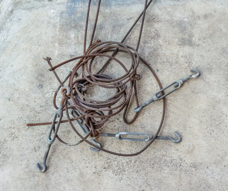 Sling Loop and Hook on Ground Stock Image - Image of chain, rope: 71992415